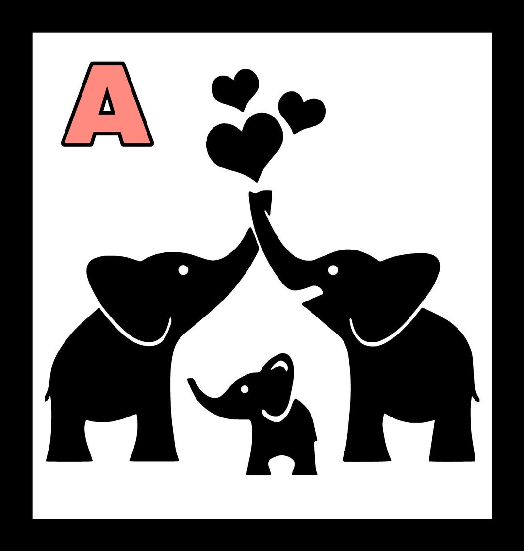 Elephant Family Decals-family Car Decals-kids-kids on Board - Etsy