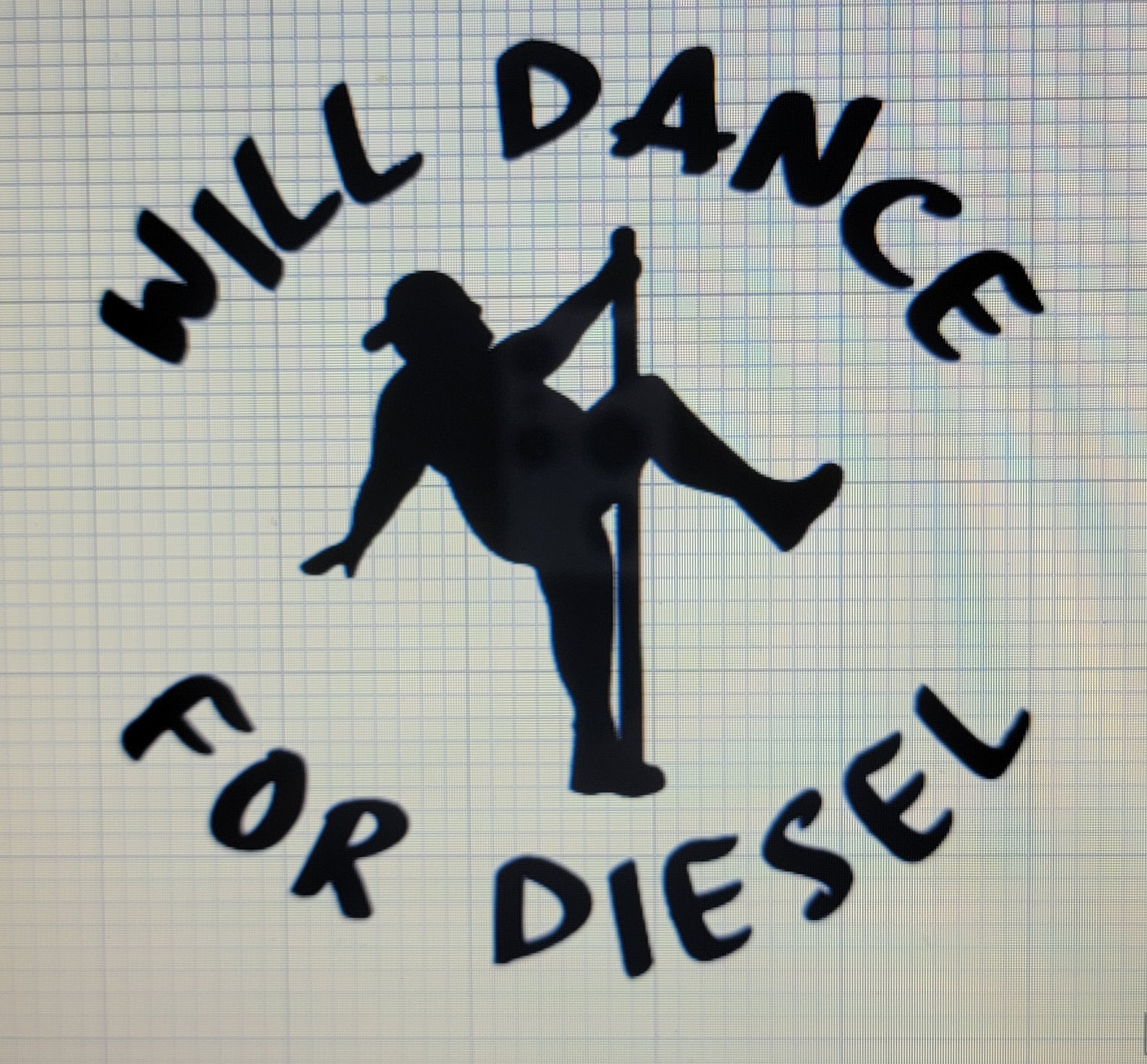 Will Dance for Diesel-car Parts-gas-truck Parts-tools Decal - Etsy