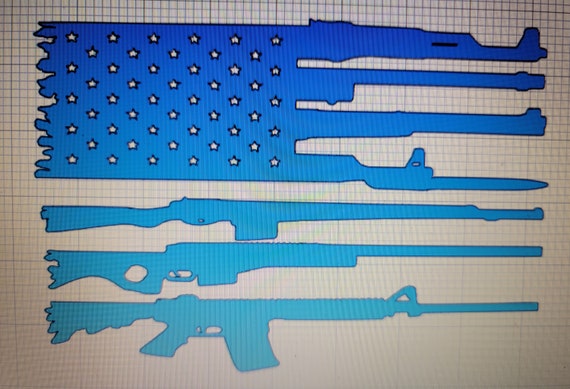 Gun Flag / 2nd Amendment Flag Decal - Etsy