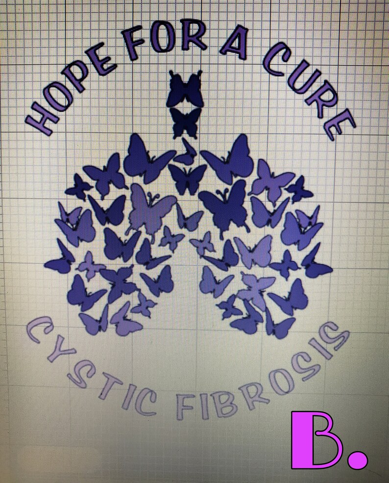 Cystic Fibrosis Awareness Decal-cf-cystic Fibrosis-just Breathe-hope for A Cure-cystic Fibrosis ...