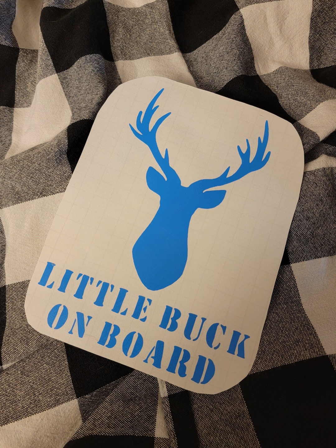 Little Buck on Board Decal-deer-baby on Board-kid on Board-car Decal ...