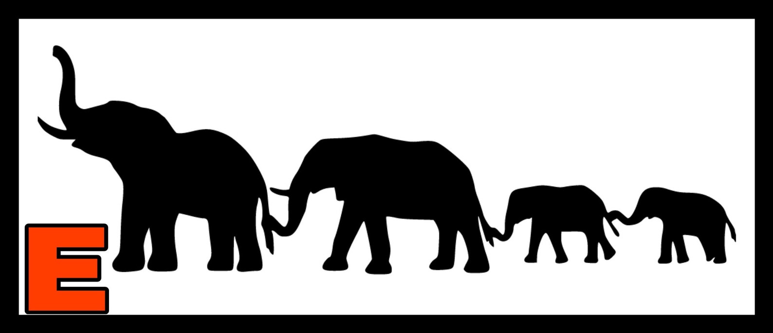 Elephant Family Decals-family Car Decals-kids-kids on Board - Etsy