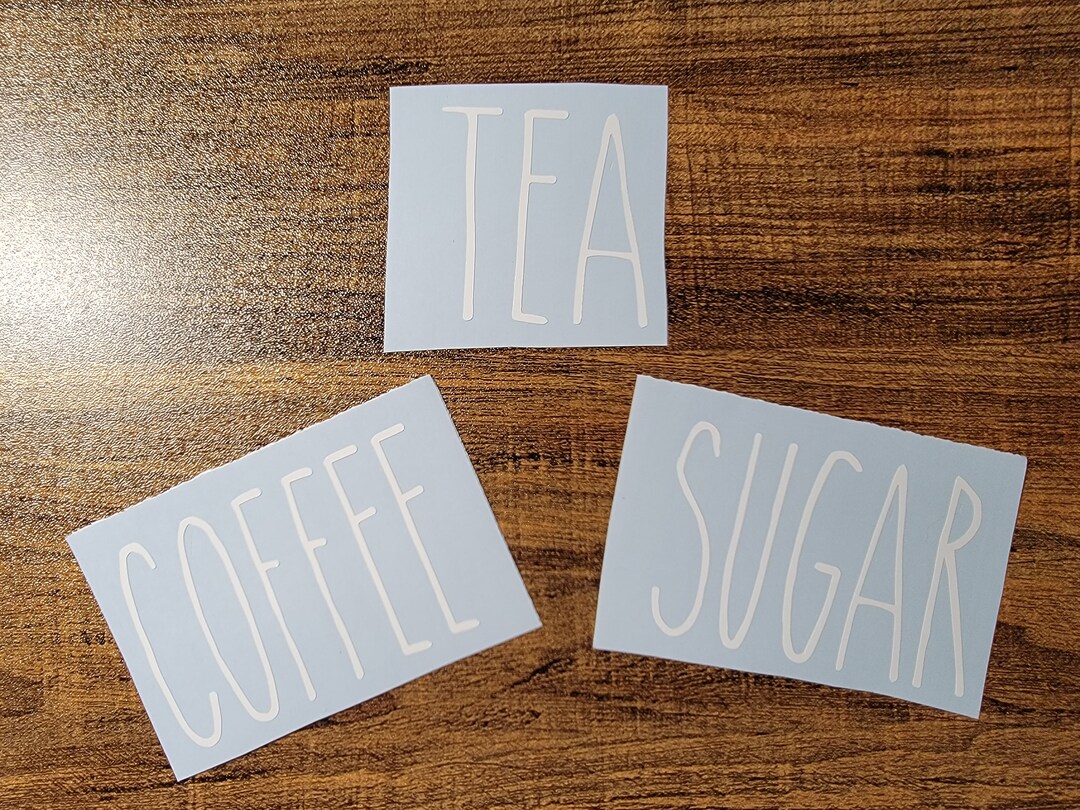Kitchen Canister Labels-tea-coffee-sugar-kitchen Labels-labels-jars - Etsy