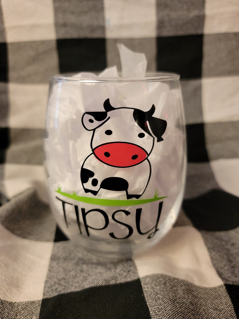 Tipsy, Tipped Cow Glass Set-cows-wine-funny-farmer-farm-glasses-cow ...