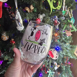 Tipsy, Tipped Cow Glass Set-cows-wine-funny-farmer-farm-glasses-cow ...