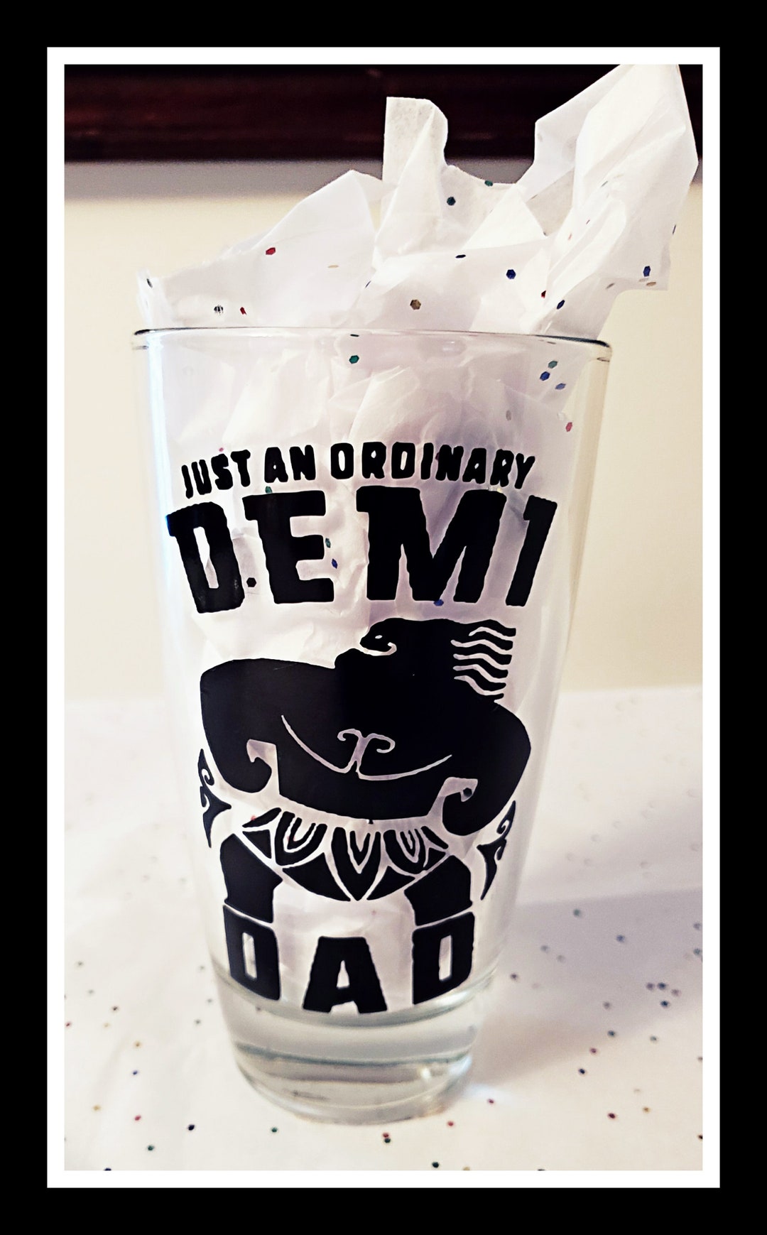 Just an Ordinary Demi Dad Glass Father's Day Dad Christmas Gift Dad ...