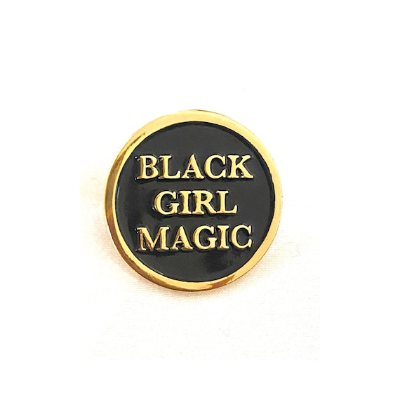 Black Girl Magic Lapel Pin Gold | Etsy