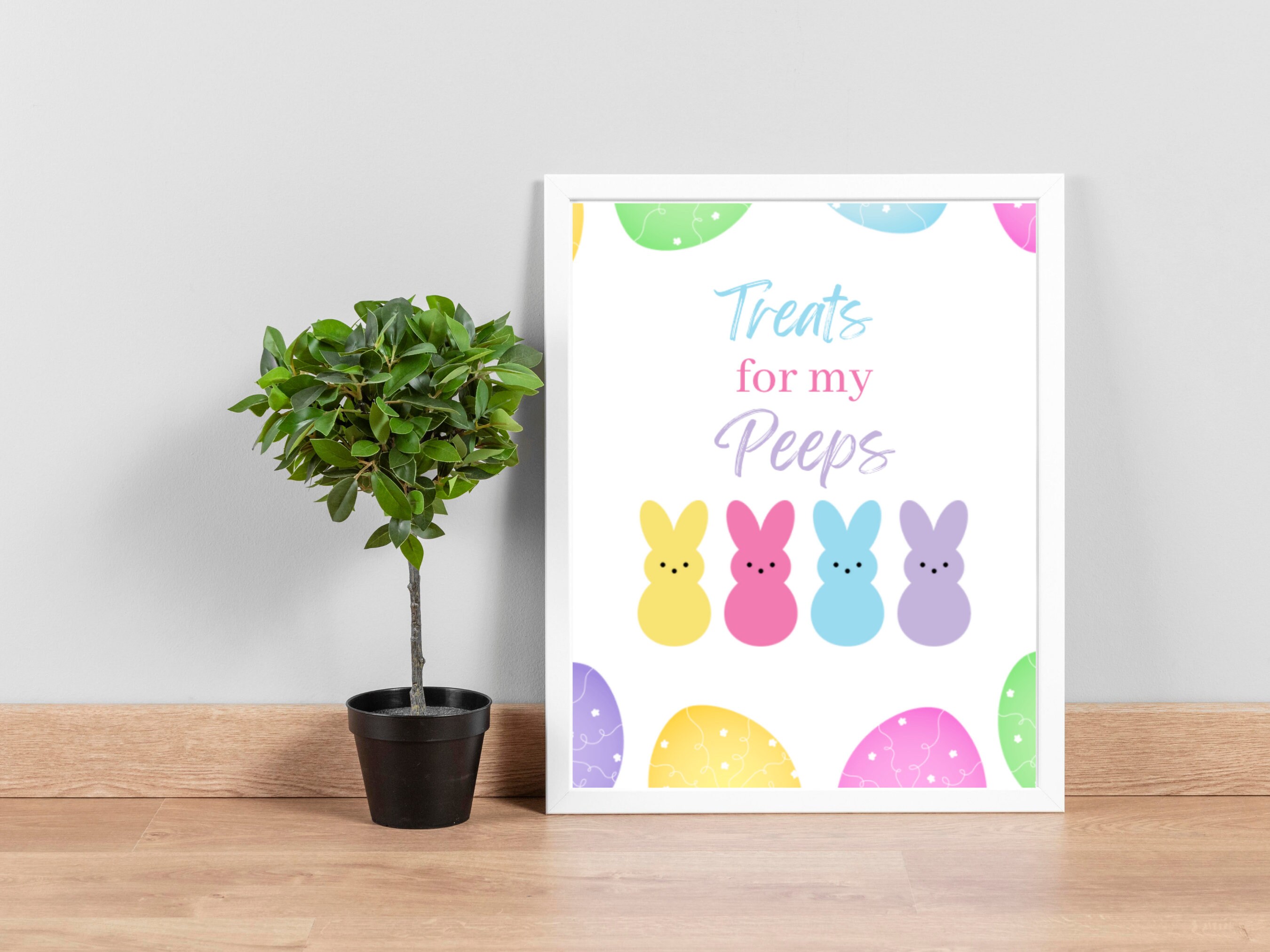 Treats for My Peeps Sign, Easter Party Sign, Peeps Sign, Easter Treat ...