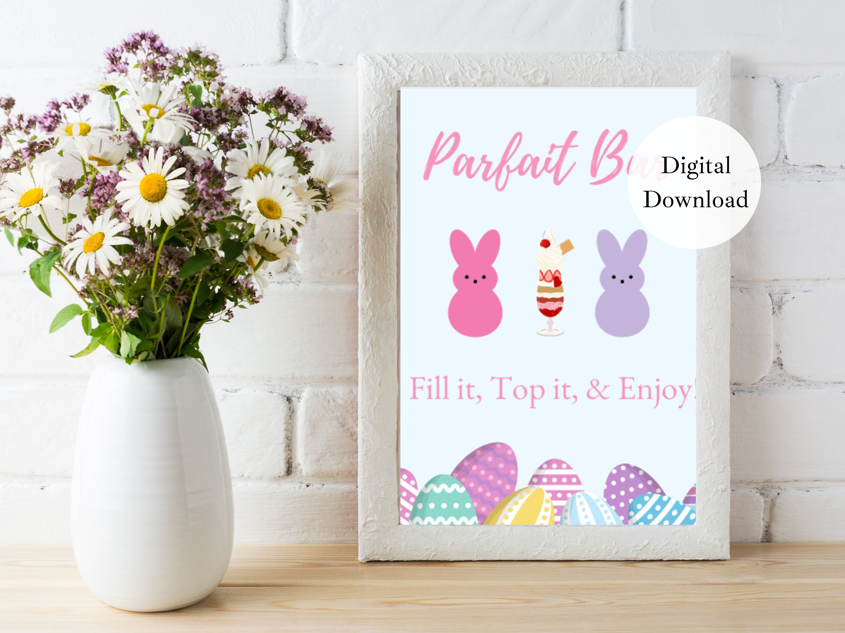 Easter Parfait Bar Sign, Easter Printable Sign, Easter Sign, Easter ...