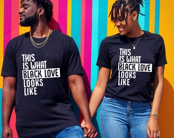 Black Love Couple Shirt - Etsy