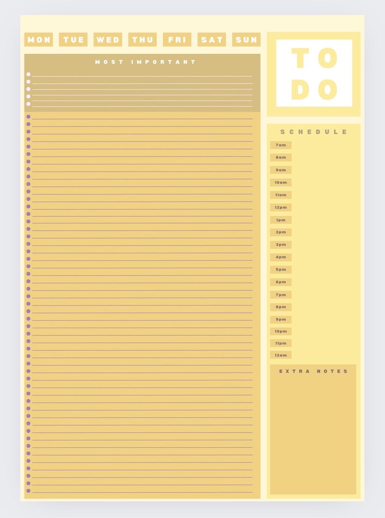 Printable to Do List, Printable Planner, Task Tracker, Task List ...