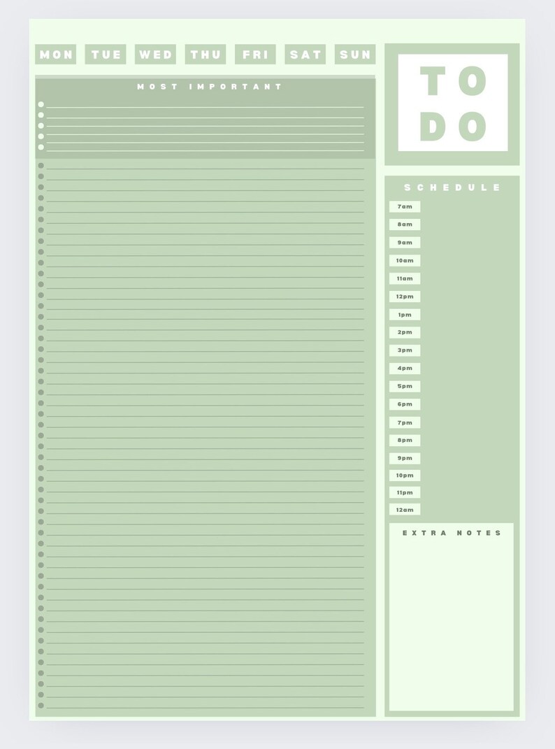 Printable to Do List, Printable Planner, Task Tracker, Task List ...