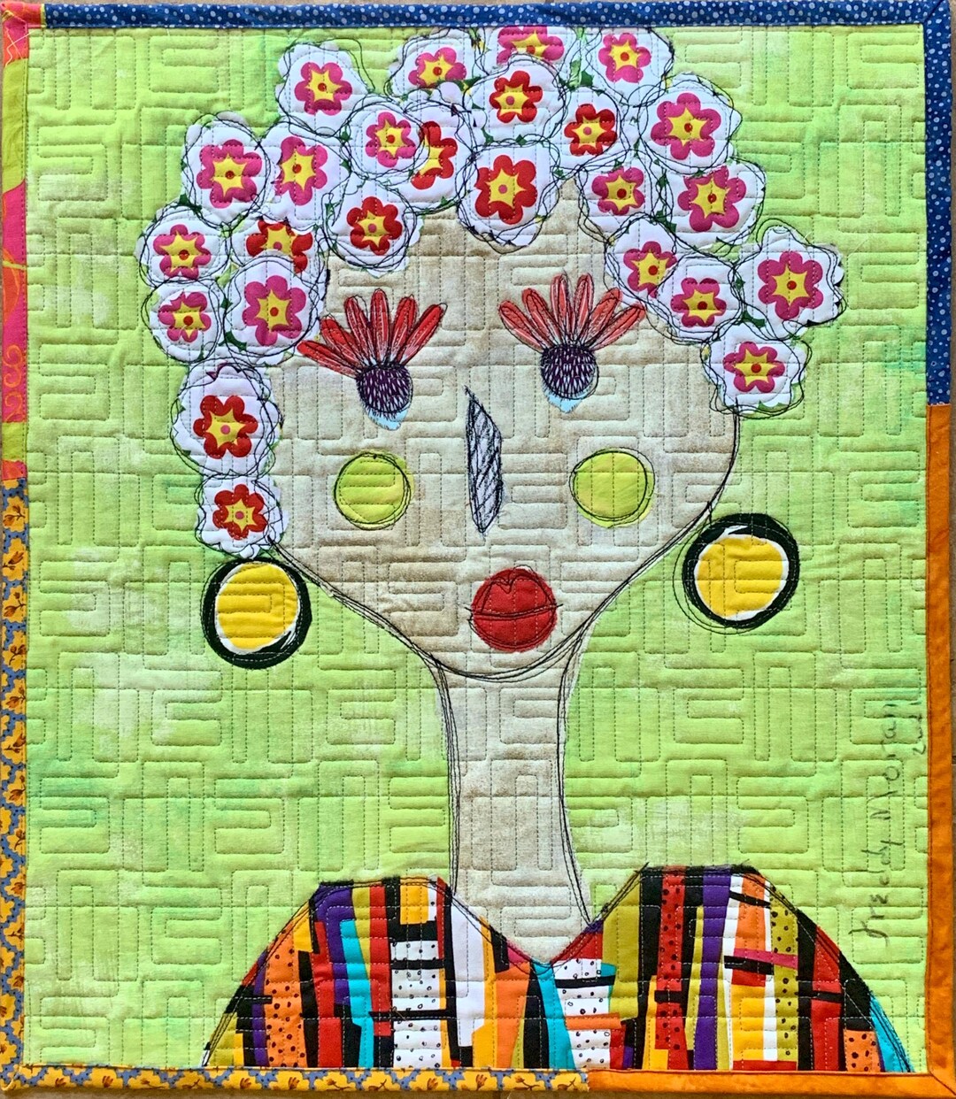 Original 'irma' Art Quilt by Freddy Moran - Etsy