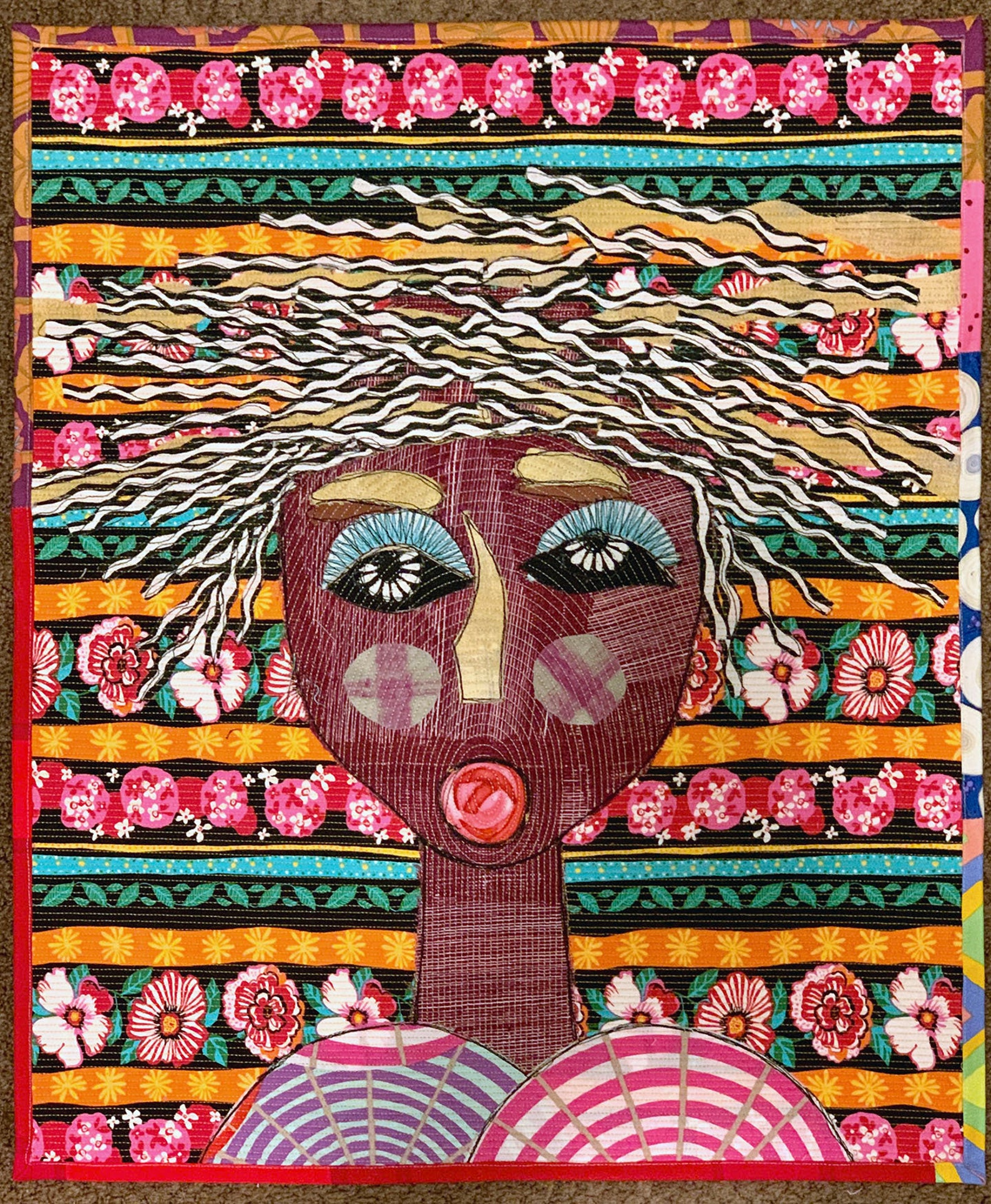RITA Handmade Textile Art Quilt, Signed Portrait - Etsy