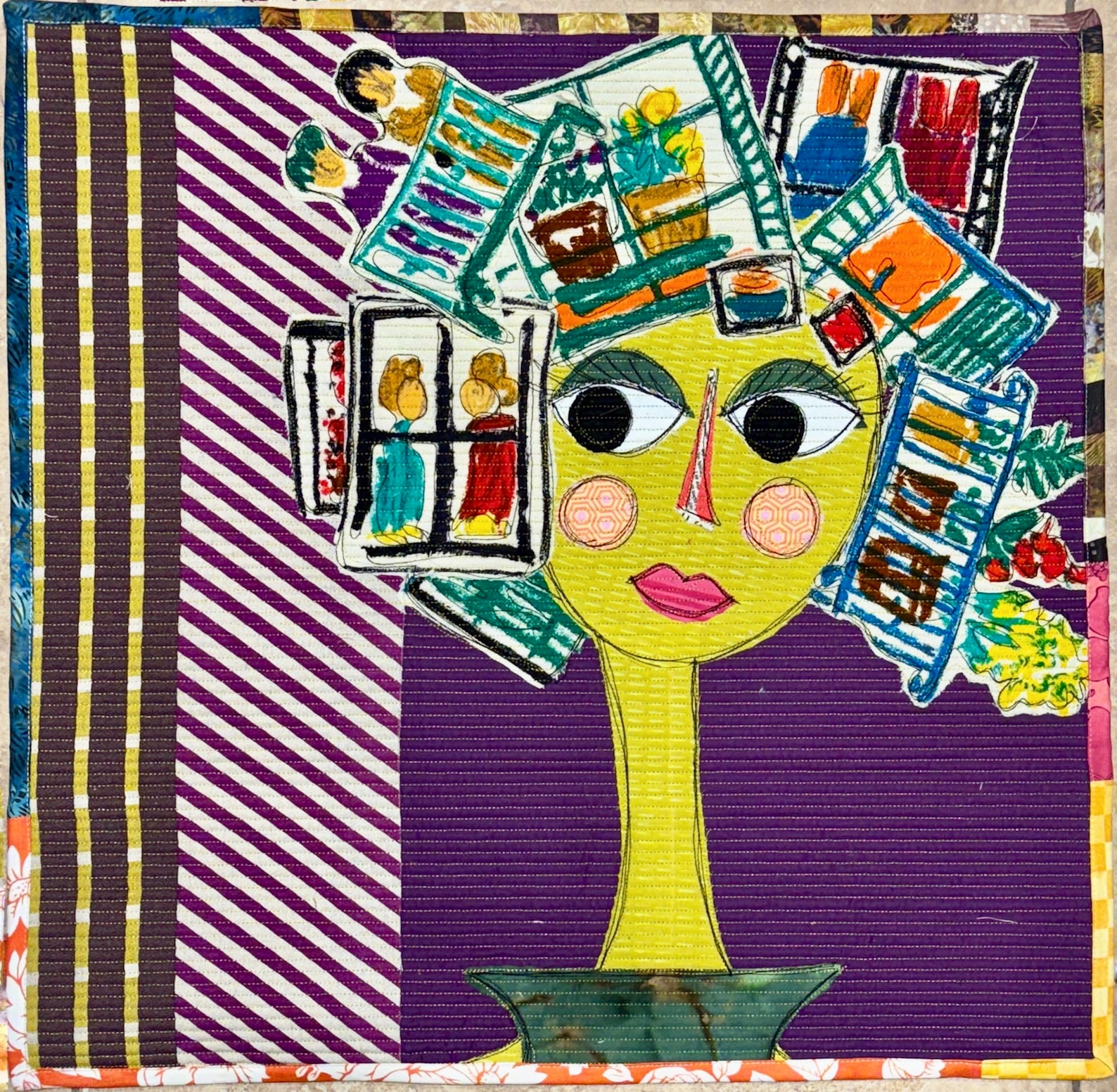 KELLY G: “rear Window” Inspired Textile Art - Etsy