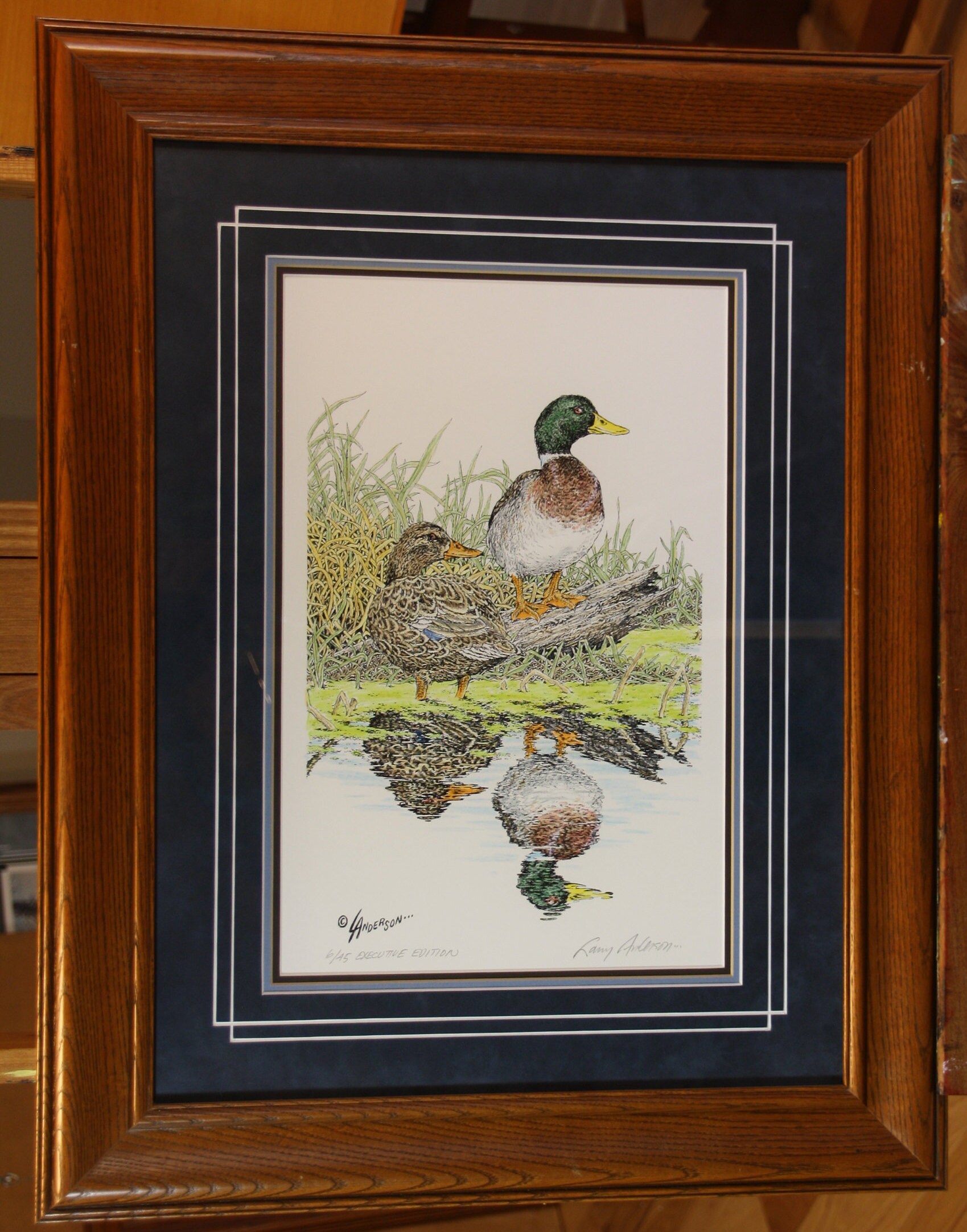 Mallards by Larry Anderson Executive Edition 6/45 hand | Etsy