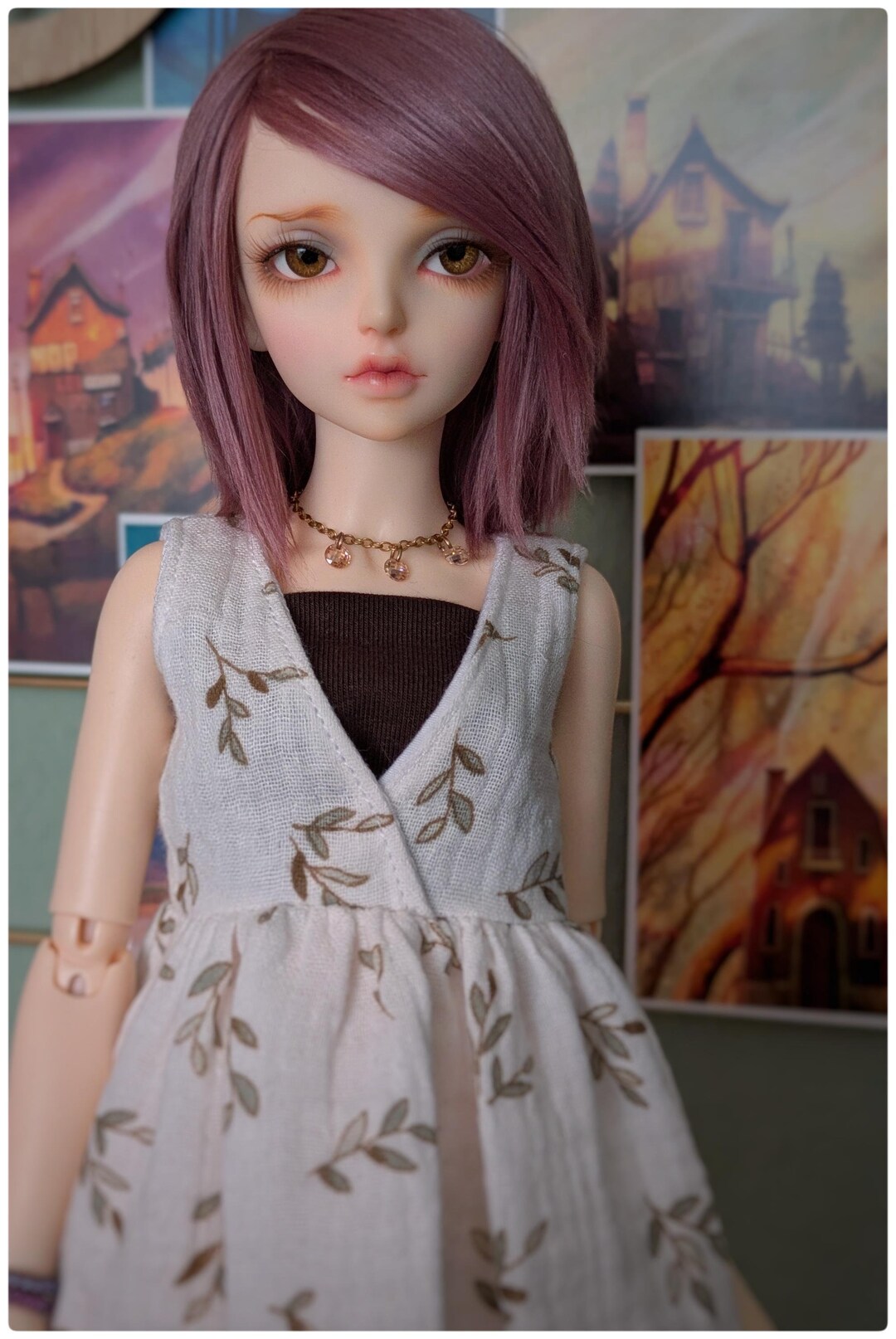 Floral Muslin Dress for Minifee, Minifee Clothes, BJD Clothes - Etsy