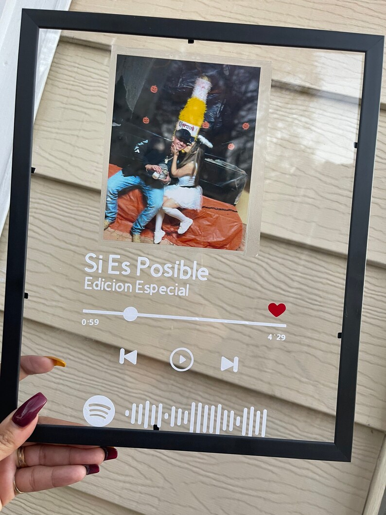 Spotify Shadow Box/ Spotify Glass Only - Etsy