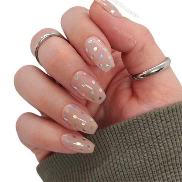 Disco Ball Nails - Etsy
