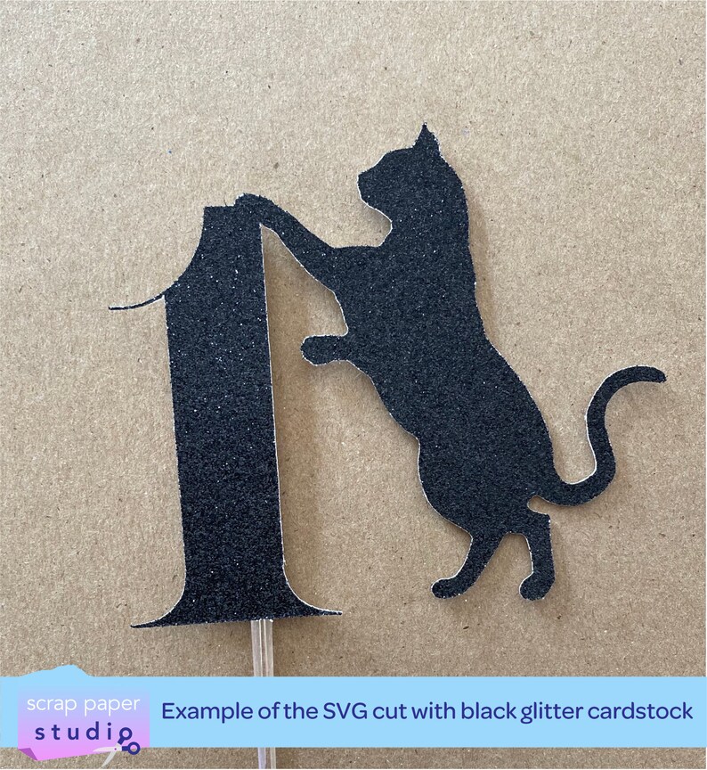 Custom Black Cat Cake Topper SVG PNG Bundle | Instant Download | Ready ...