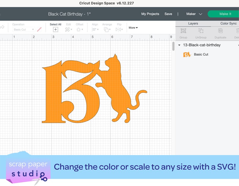 Custom Black Cat Cake Topper SVG PNG Bundle | Instant Download | Ready ...