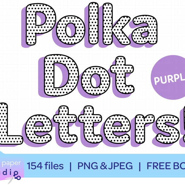 Polka Dot Letters - Etsy
