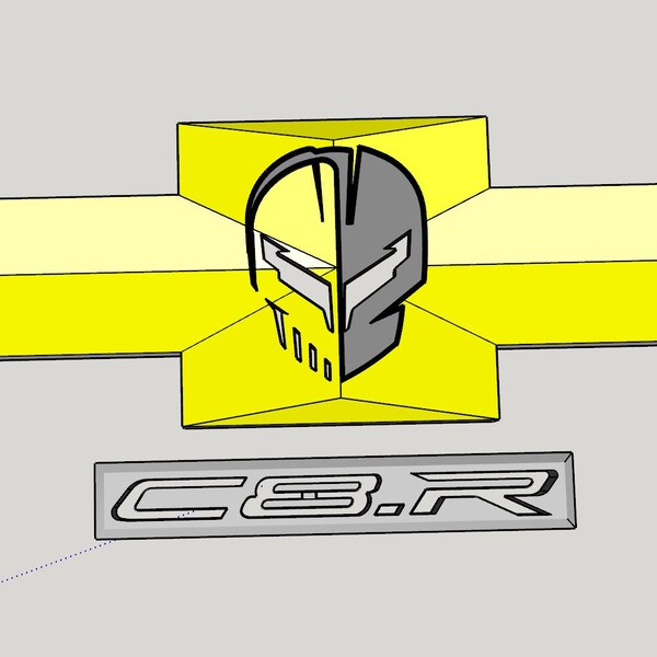 Corvette C8 Logo - Etsy