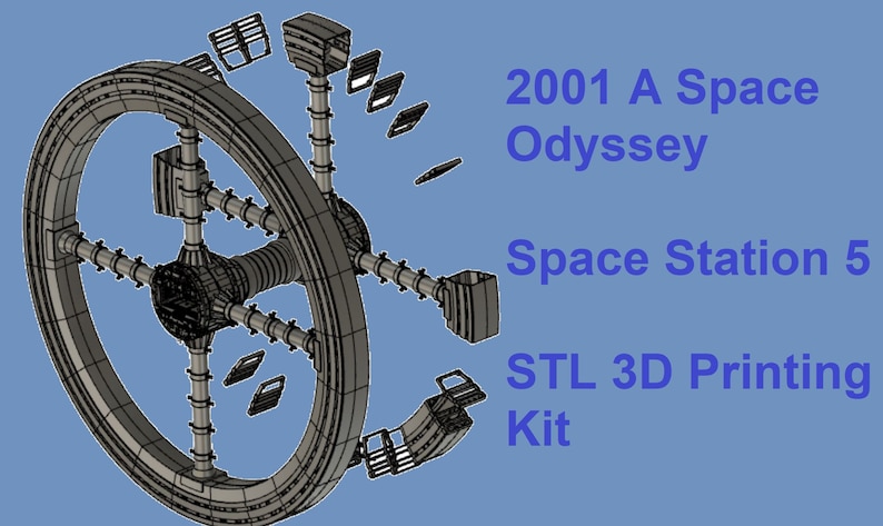 2001 A Space Odyssey Space Station 5 - STL Kit - Etsy