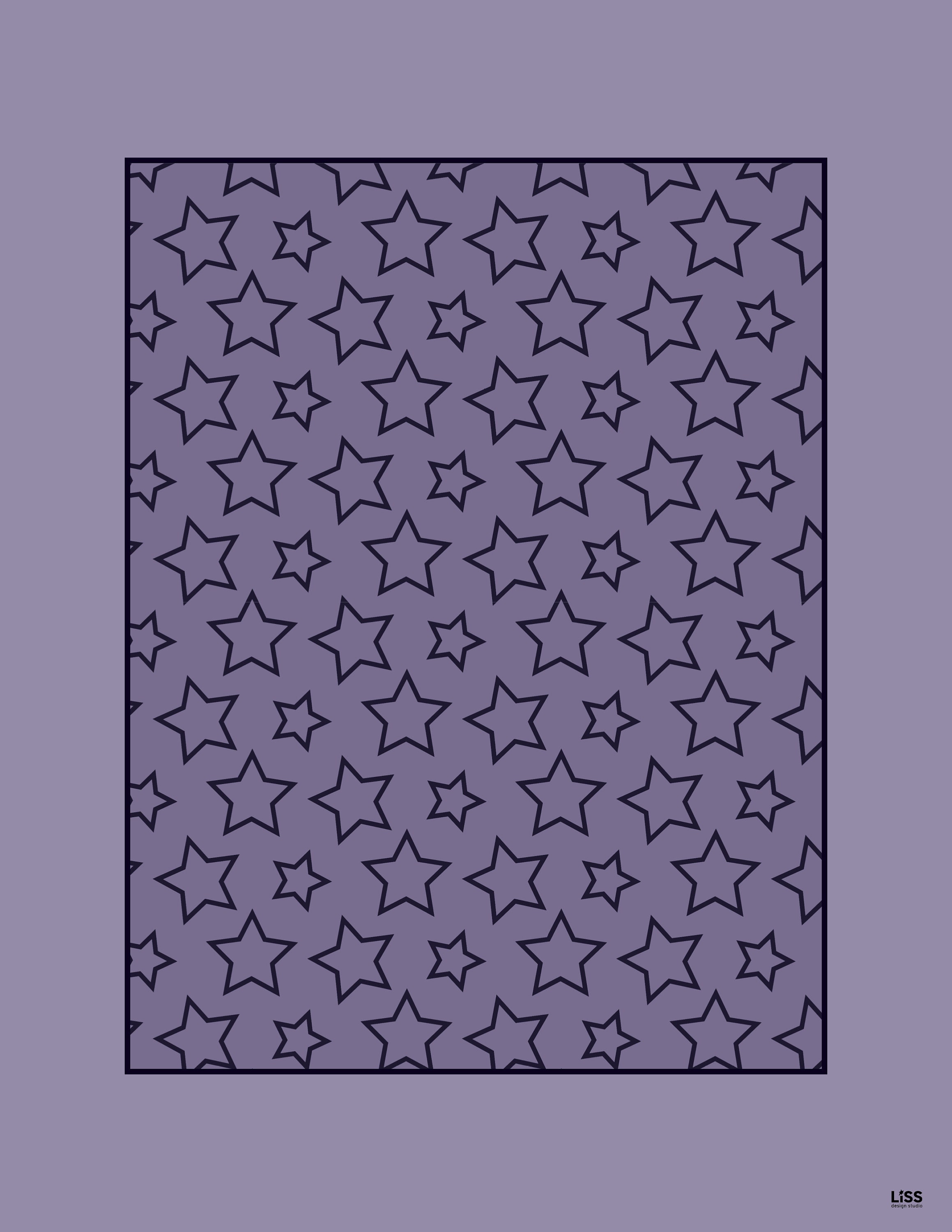 Easy Downloadable Coloring Page: 5-point Star Pattern - Etsy