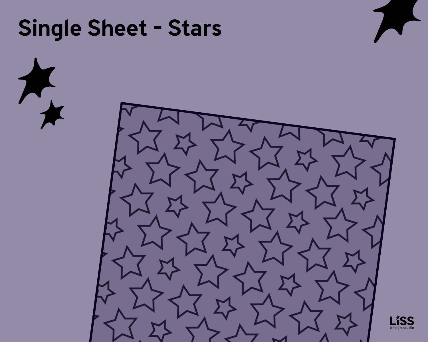 Easy Downloadable Coloring Page: 5-point Star Pattern - Etsy