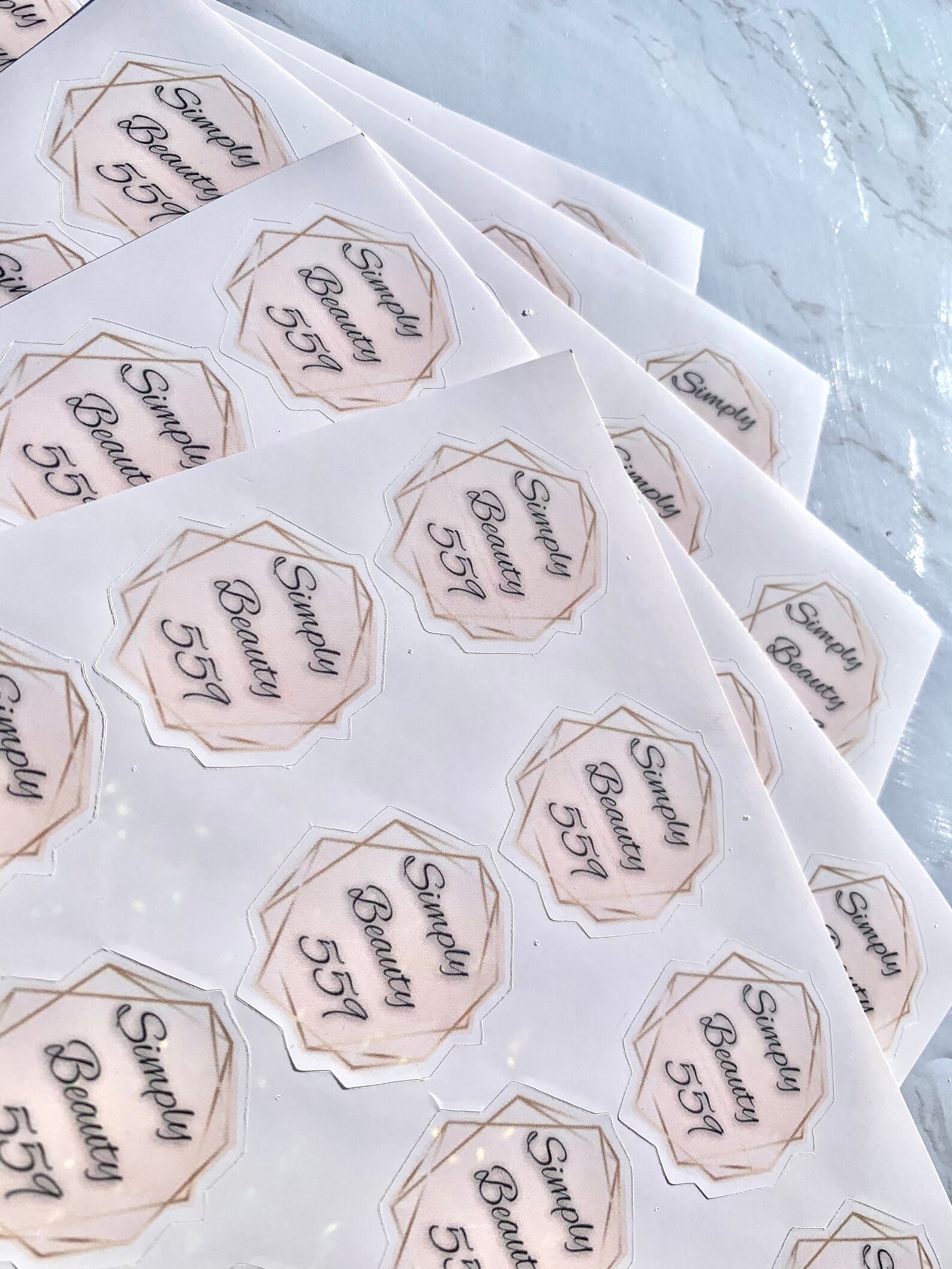 Custom Packaging Stickers-round, Business Logo Stickers, Mid Century ...