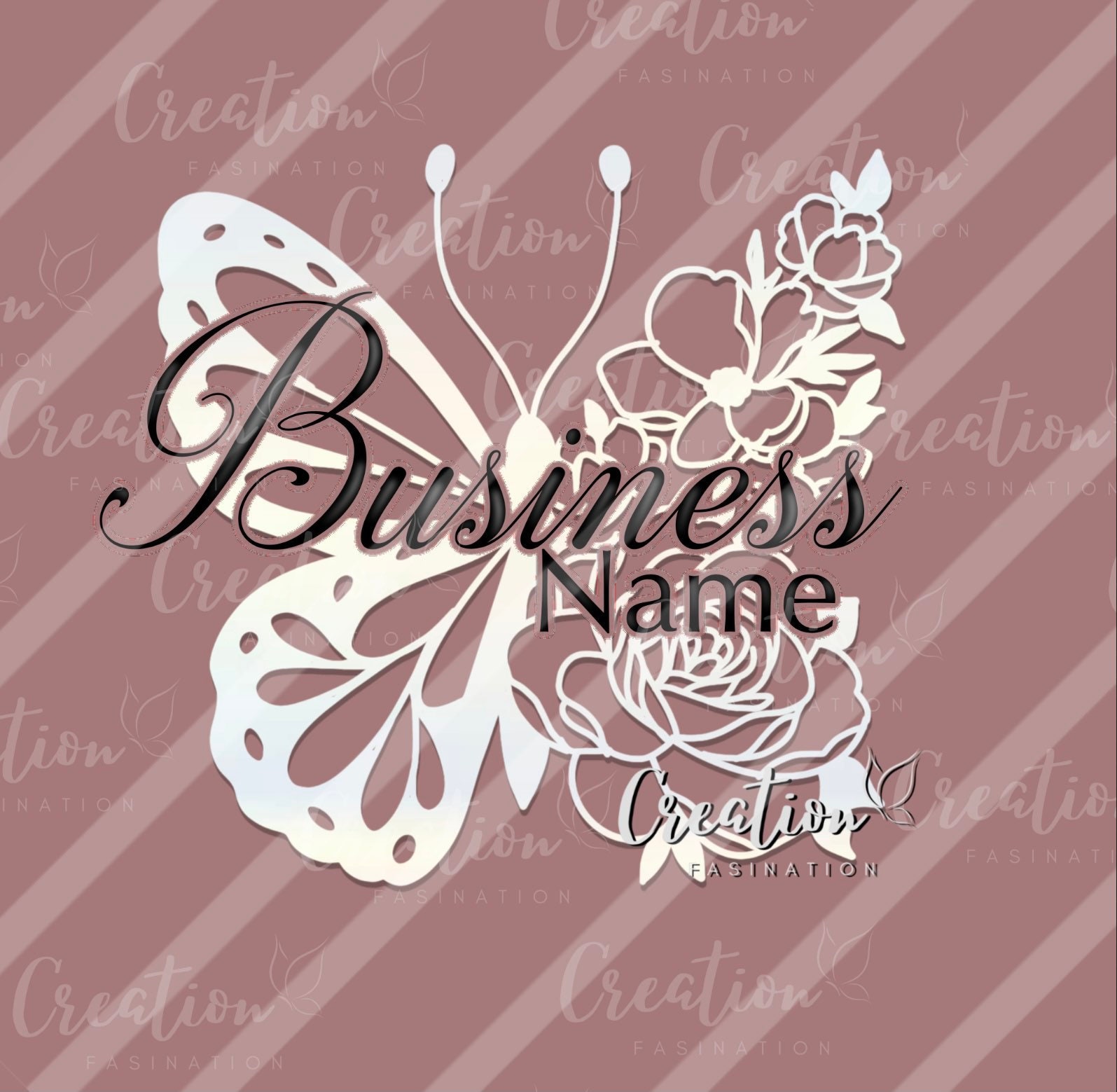 Custom Small Business Logos Pink Logos Witchy Logos Flower - Etsy