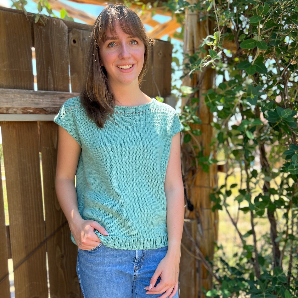 Rainfall Tee Knitting Pattern - Etsy