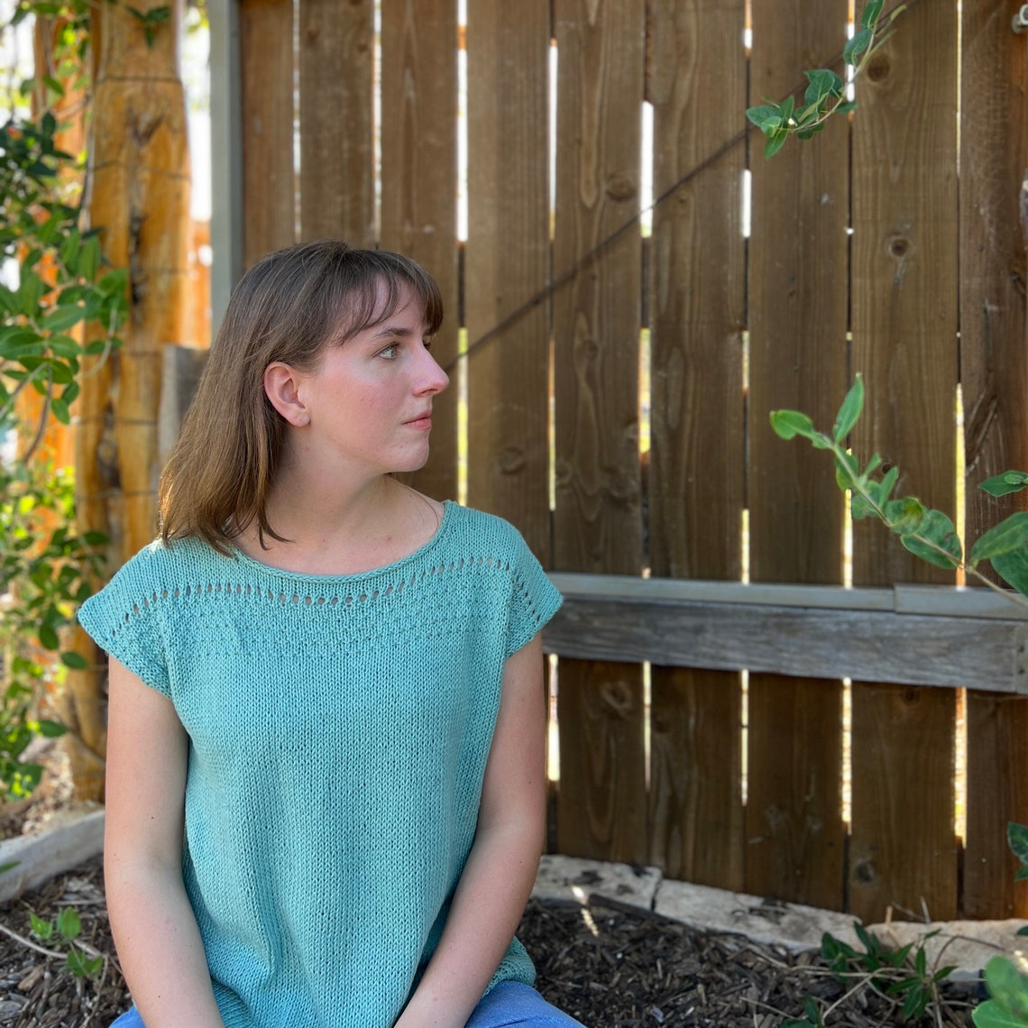 Rainfall Tee Knitting Pattern - Etsy