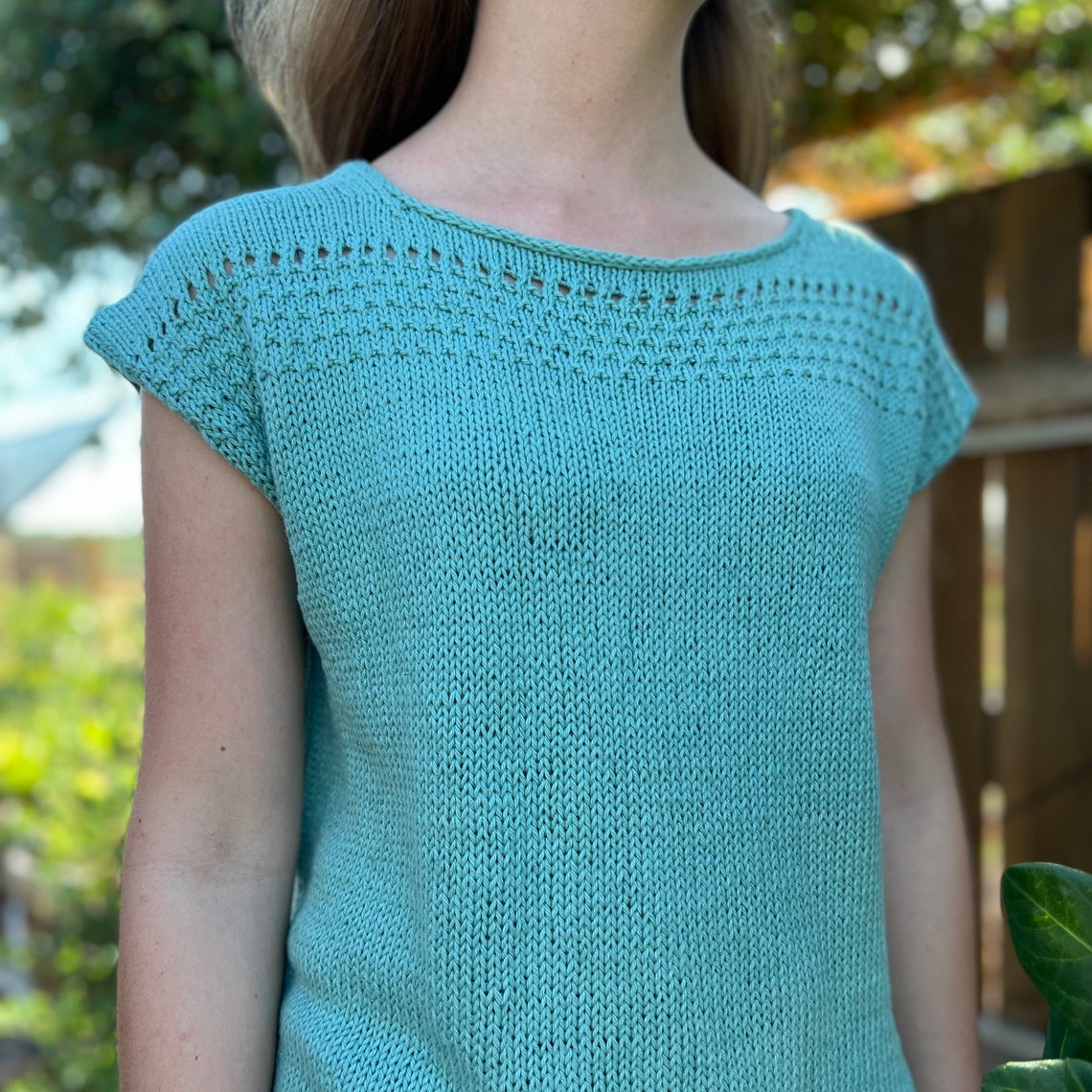 Rainfall Tee Knitting Pattern - Etsy
