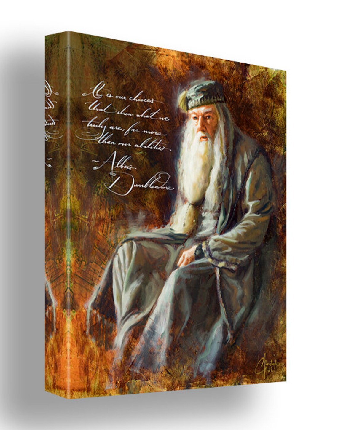 Albus Dumbledore Portrait Series Harry Potter Wall Art | Etsy