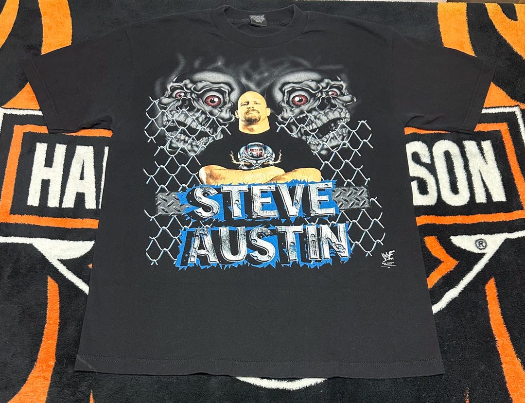 Vintage 90’s WWF Stone Cold Steve Austin Professional Hardcore Wrestler ...