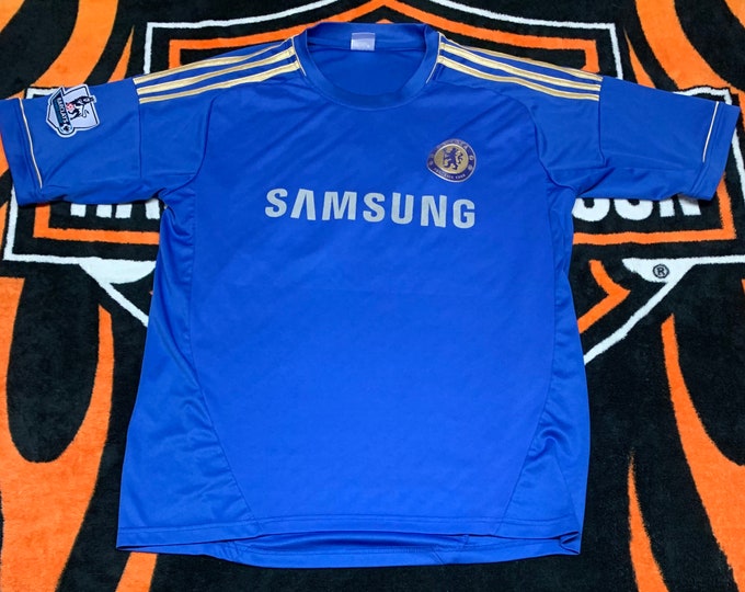 Chelsea FC Soccer Jersey Samsung Size Adult XXL 2XL - Etsy