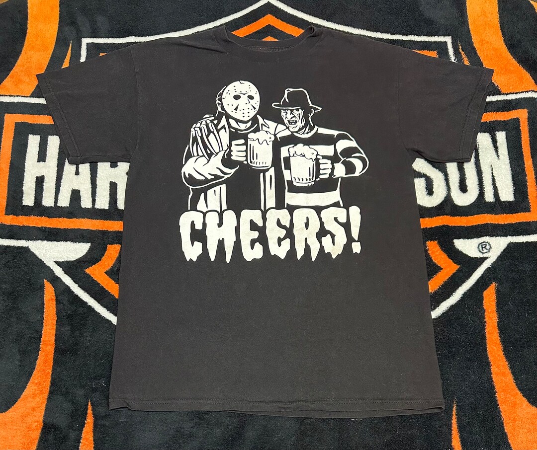Freddy Vs. Jason Cheers T Shirt Size Adult Medium - Etsy