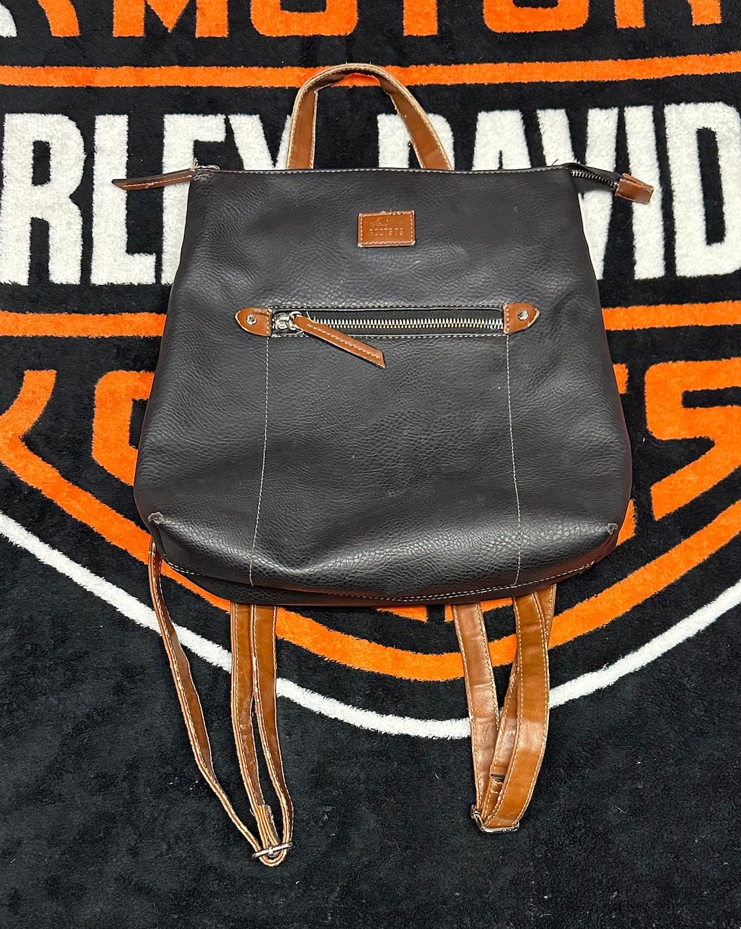 Vintage Roots Genuine Leather Backpack Bag - Etsy