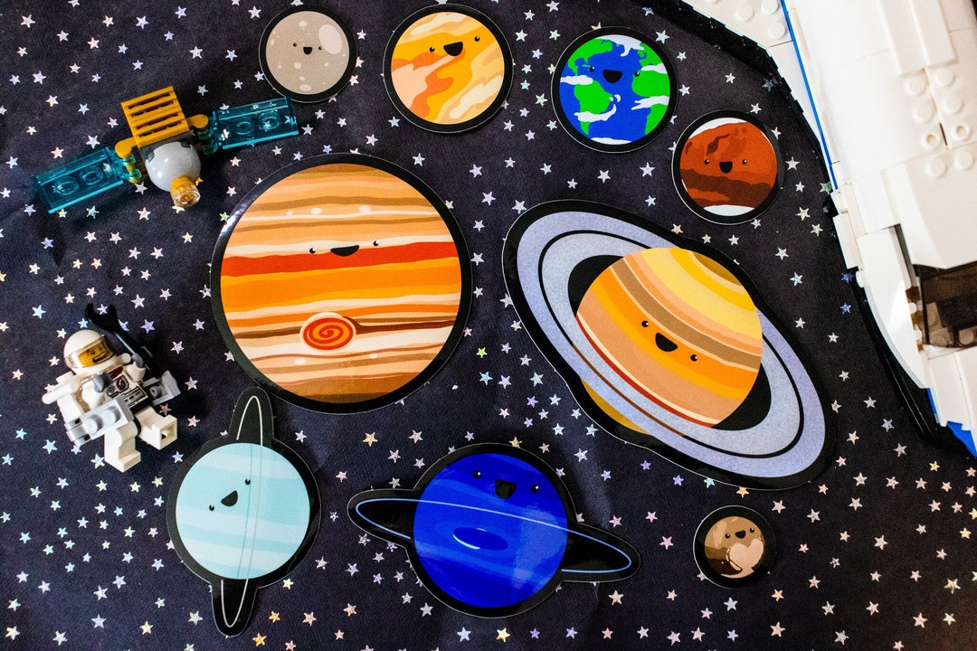 The Solar System // Vinyl Sticker // Space // Planets Sticker // Phone ...