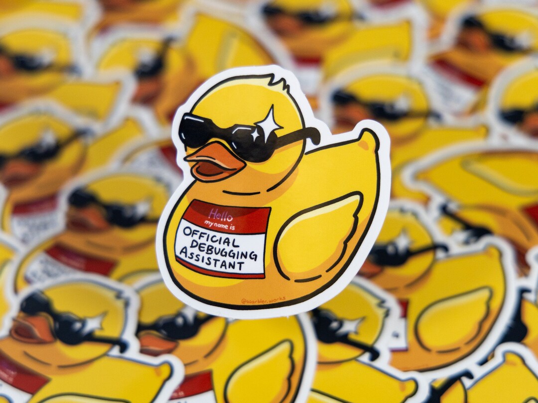 Official Debugging Assistant Duck // Vinyl Sticker // Comp Sci ...