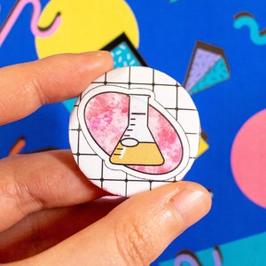 90's Themed Lab Buttons // Micro // Heme // Slide // Microscope // 2023 ...