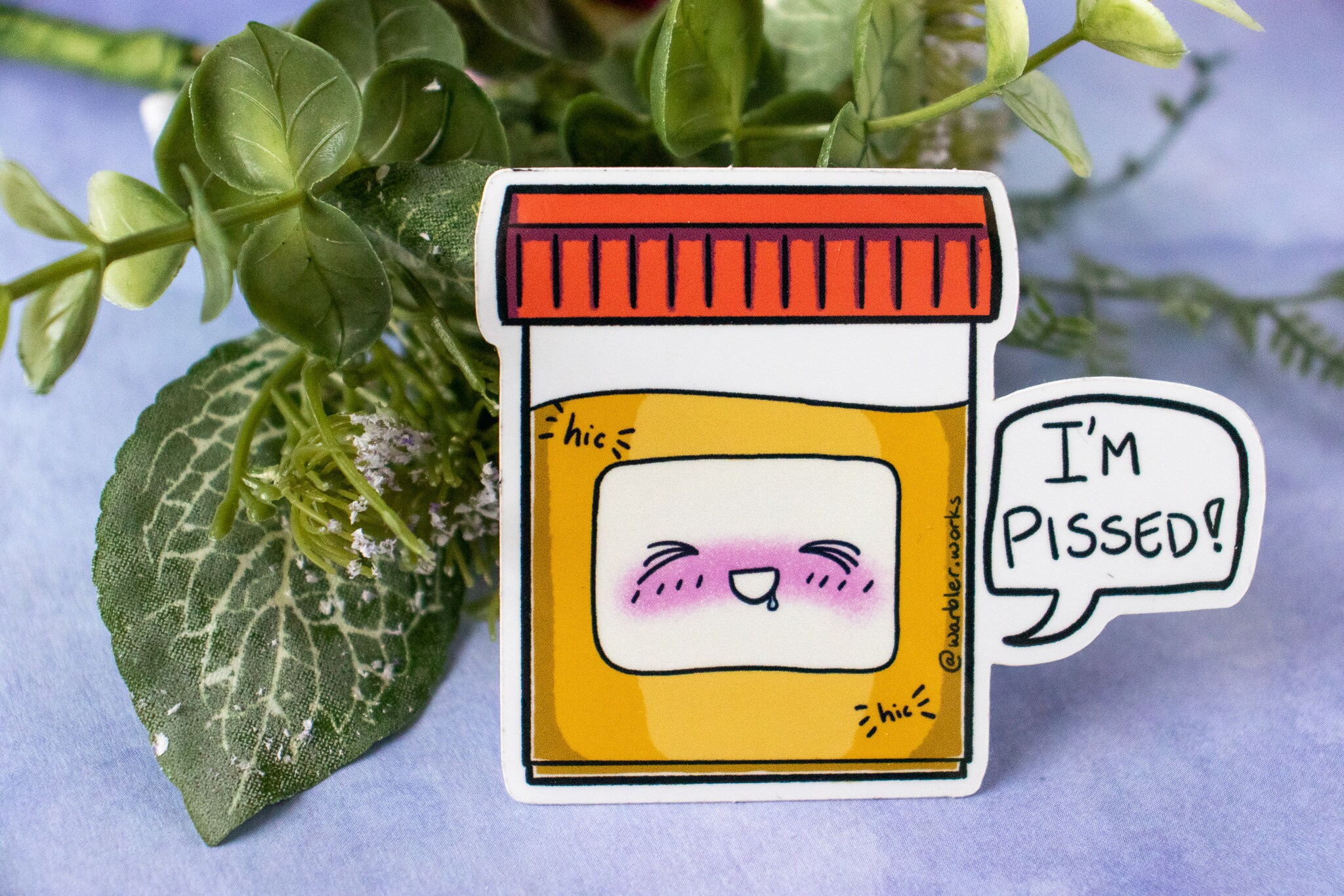 I'm Pissed Urine Set // Vinyl Sticker // Laboratory // Lab | Etsy