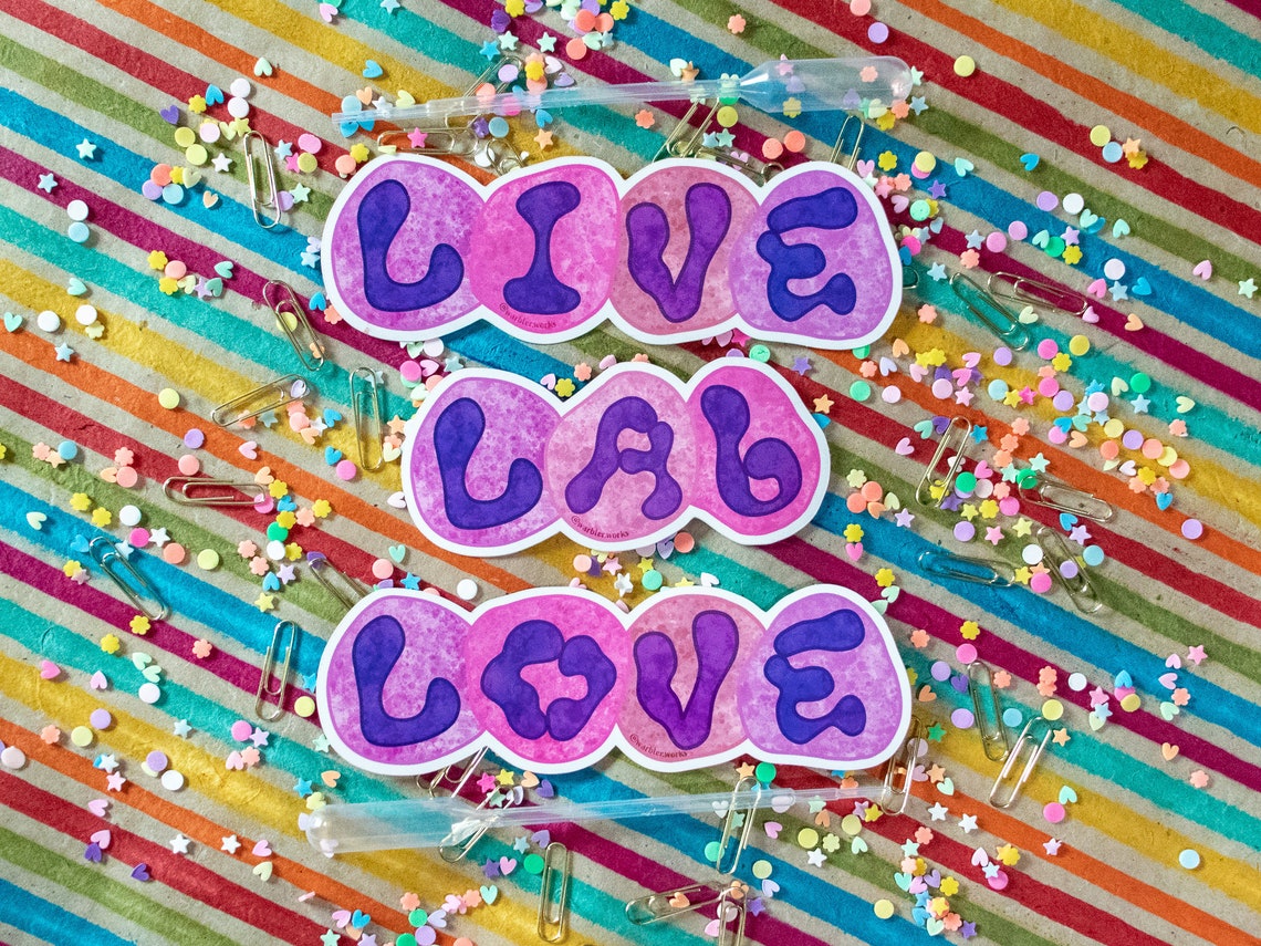 Lab Neutrophil Alphabet Sticker // Vinyl Sticker // Laboratory | Etsy