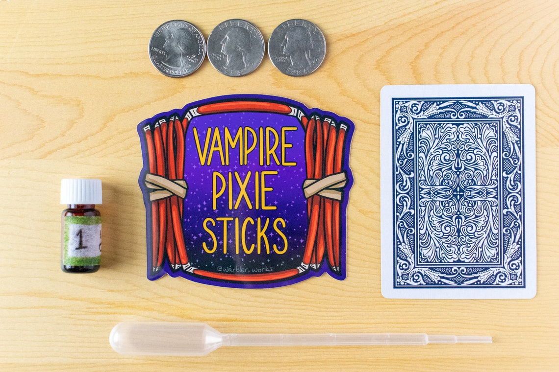 Vampire Pixie Sticks Sticker // Vinyl Sticker // Laboratory // | Etsy