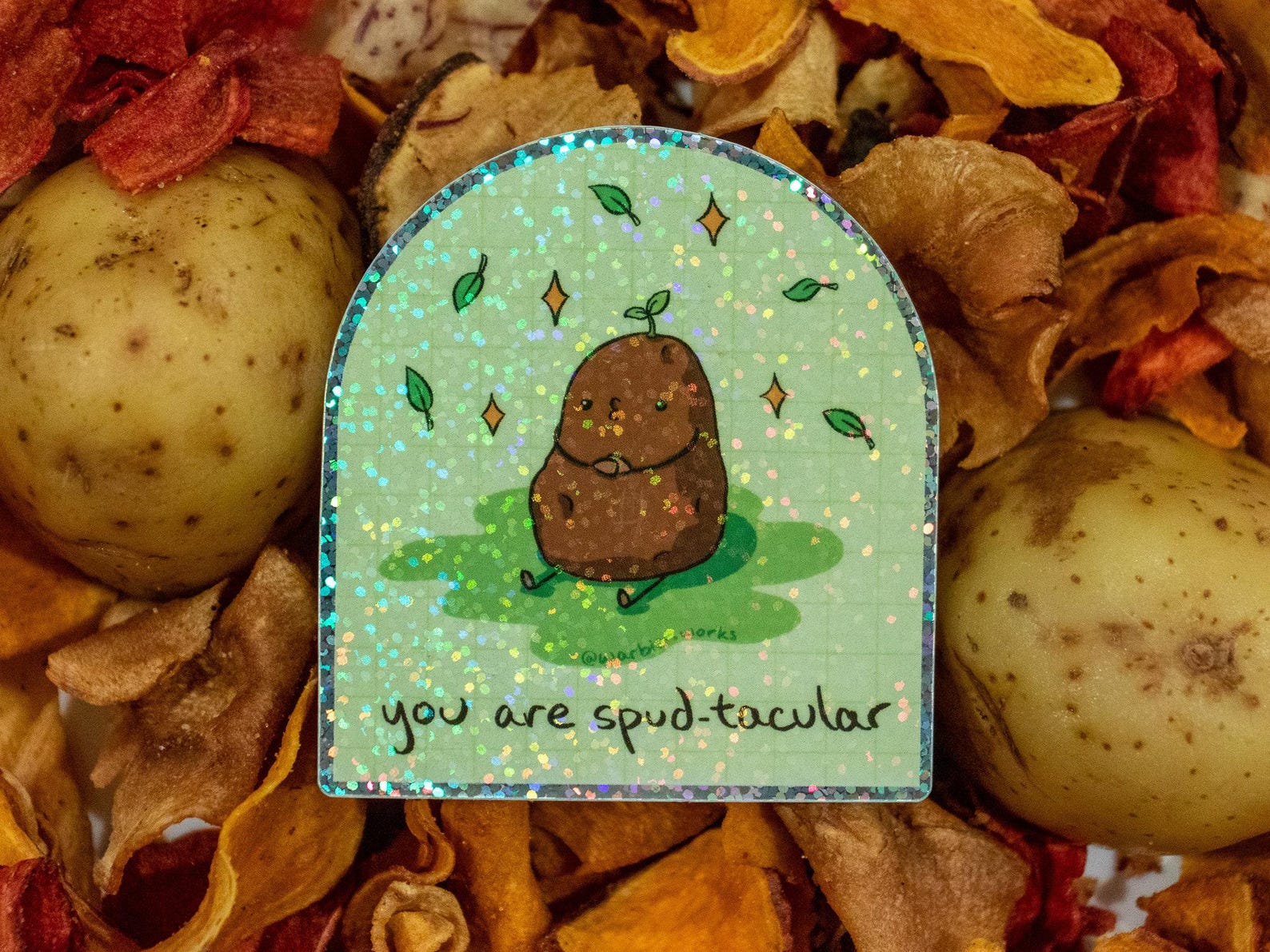 You Are Spud-tacular Holo Sticker // Vinyl Sticker // Gift // Pun ...