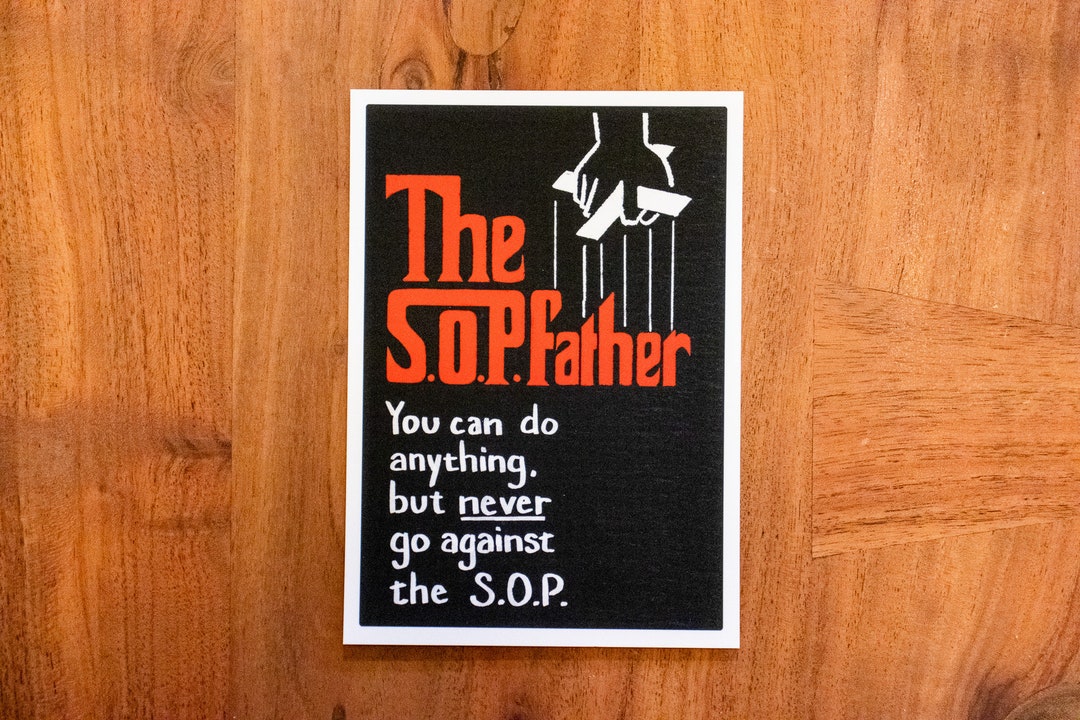 The S.o.p.father Art Print // Book Print // Standard Operating ...
