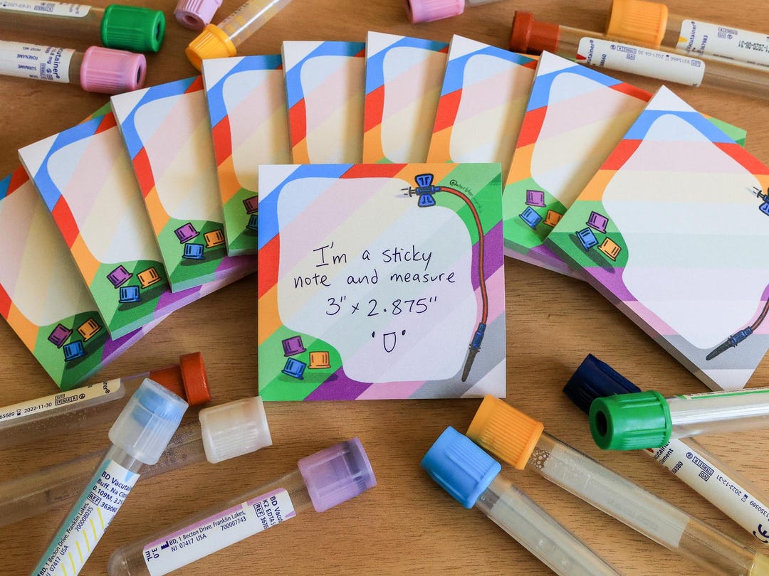 Phlebotomy Sticky Notes // Sticky Pad // Order of Draw // Laboratory ...