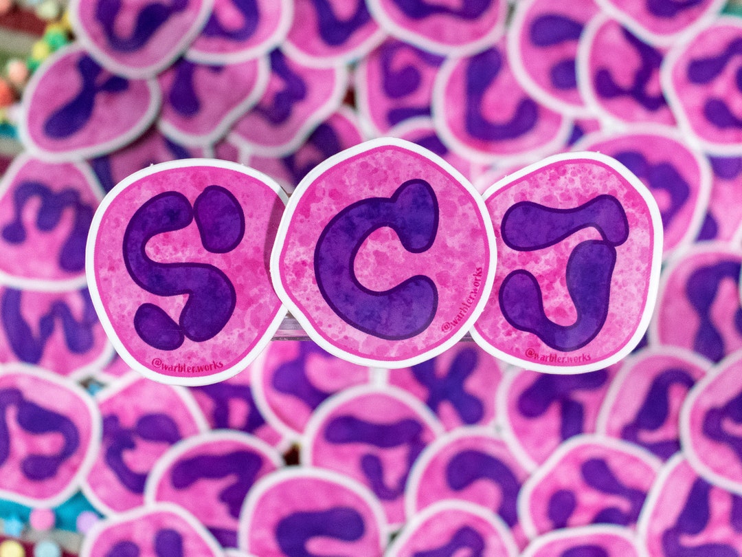 Three Neutrophil Alphabet Stickers Set // Vinyl Sticker // Laboratory ...